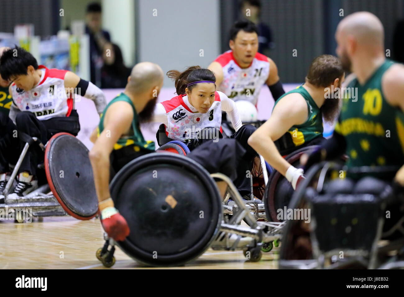 Chiba, Japan. 28th May, 2017. Kae Kurahashi (JPN) Wheelchair Rugby ...