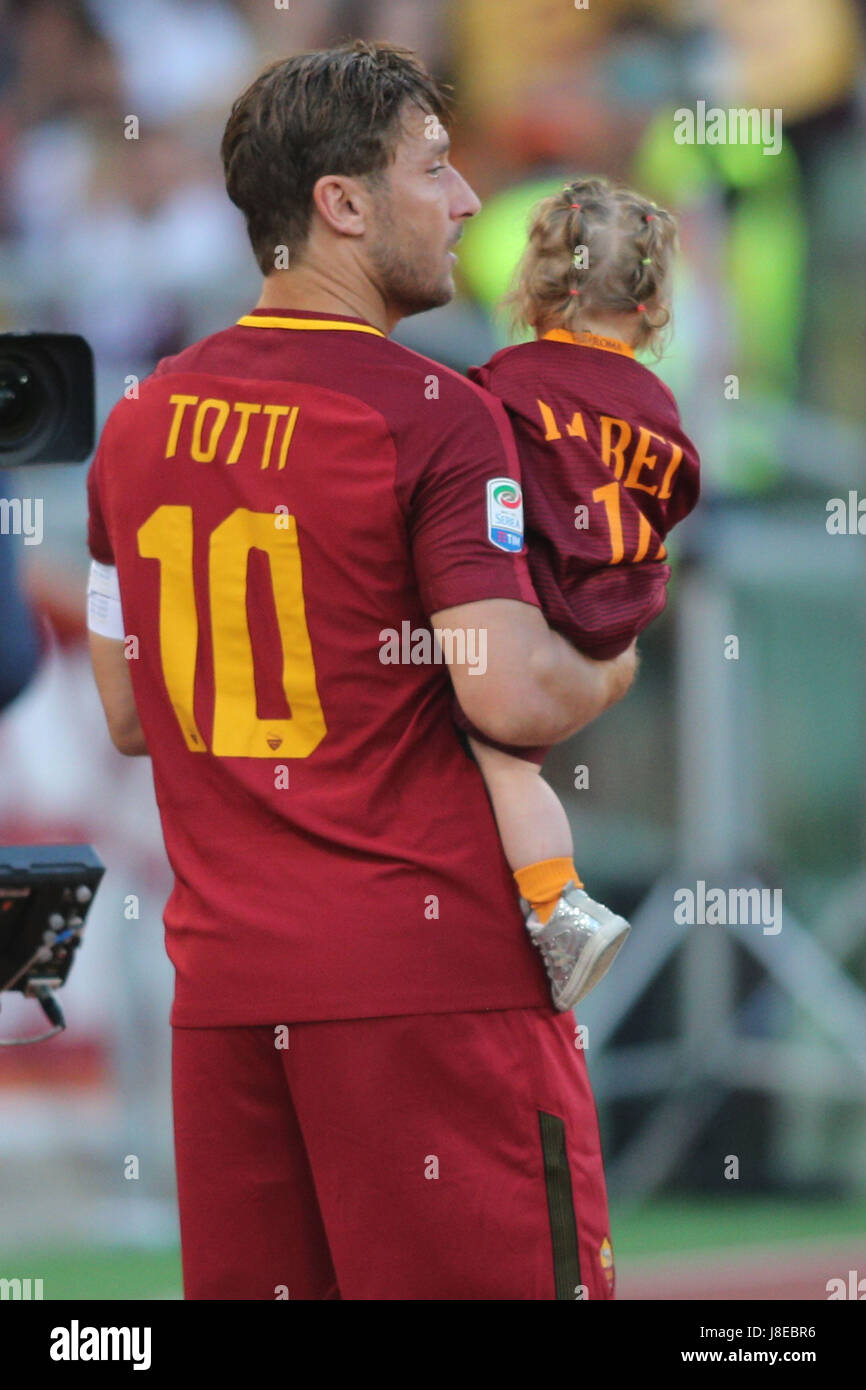 Francesco totti last game hi-res stock photography and images - Alamy