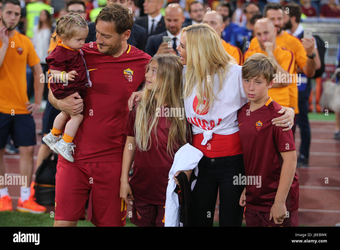 Francesco totti last game hi-res stock photography and images - Alamy