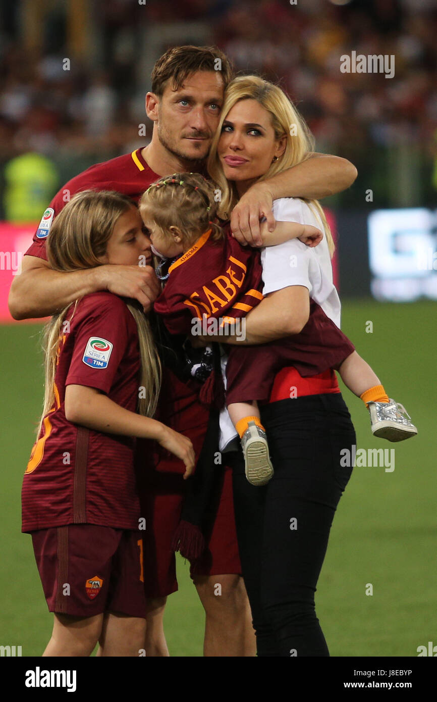 Francesco totti last game hi-res stock photography and images - Alamy