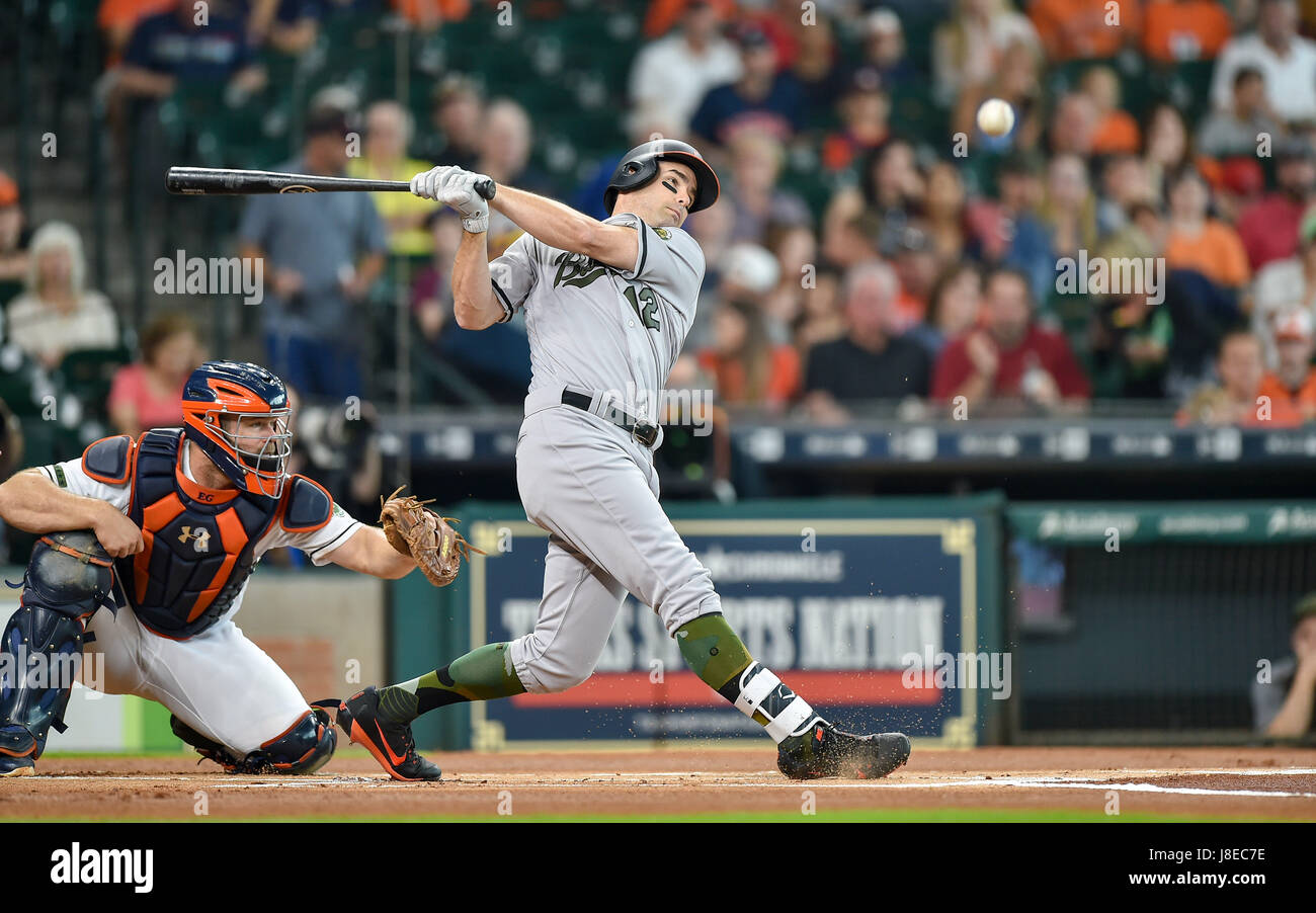 Houston, Texas, USA. 28th May, 2017. Baltimore Orioles right fielder ...