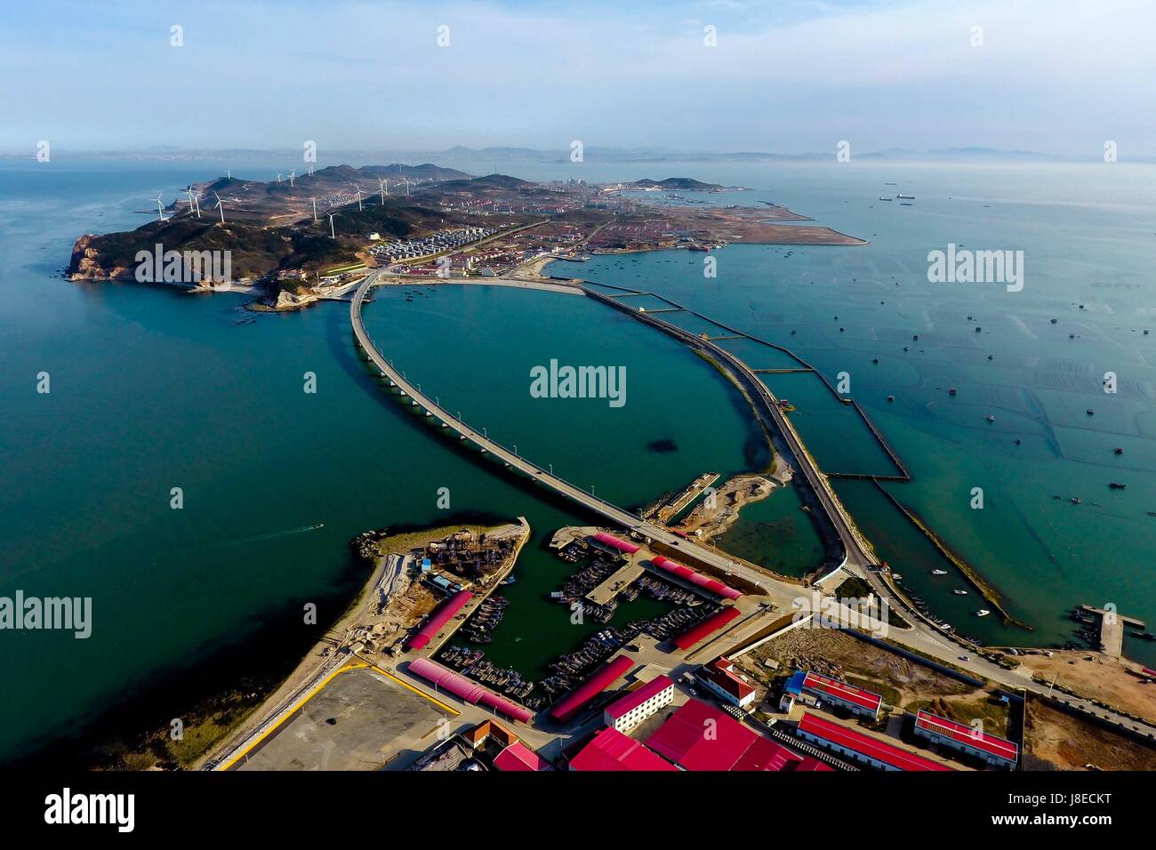 Changdao, China's Shandong Province. 26th Apr, 2017. The cross-sea ...