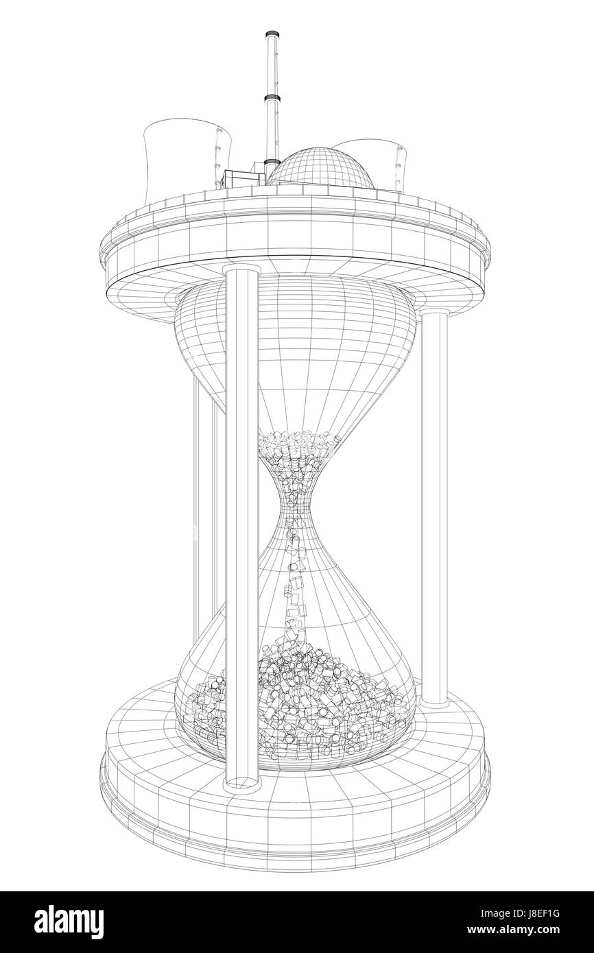 clock, radiation, sand glass, sandglass, hourglass, reactor, atomic ...