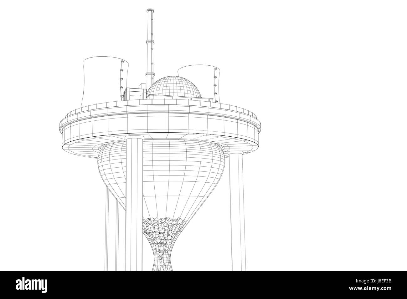 Nuclear reactor model Cut Out Stock Images & Pictures - Alamy