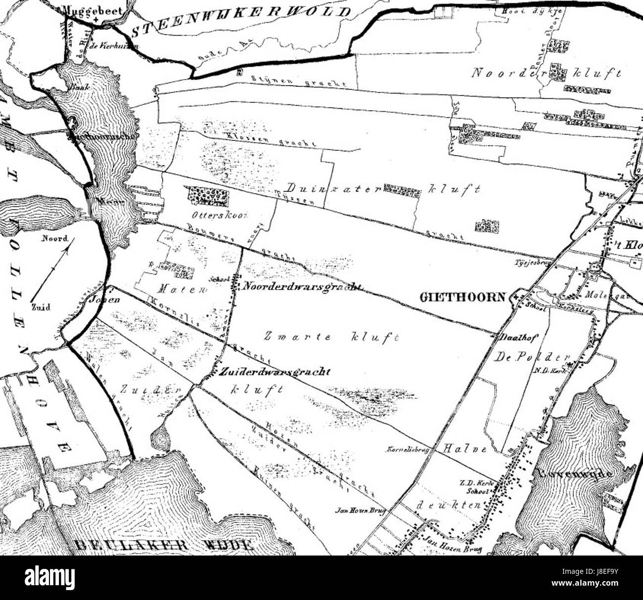 Historical map detail from Black and White Stock Photos & Images - Alamy