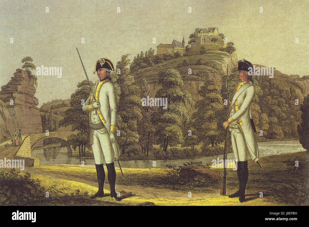 Infanterie Regiment Prinz Maximilian (1791 Stock Photo - Alamy