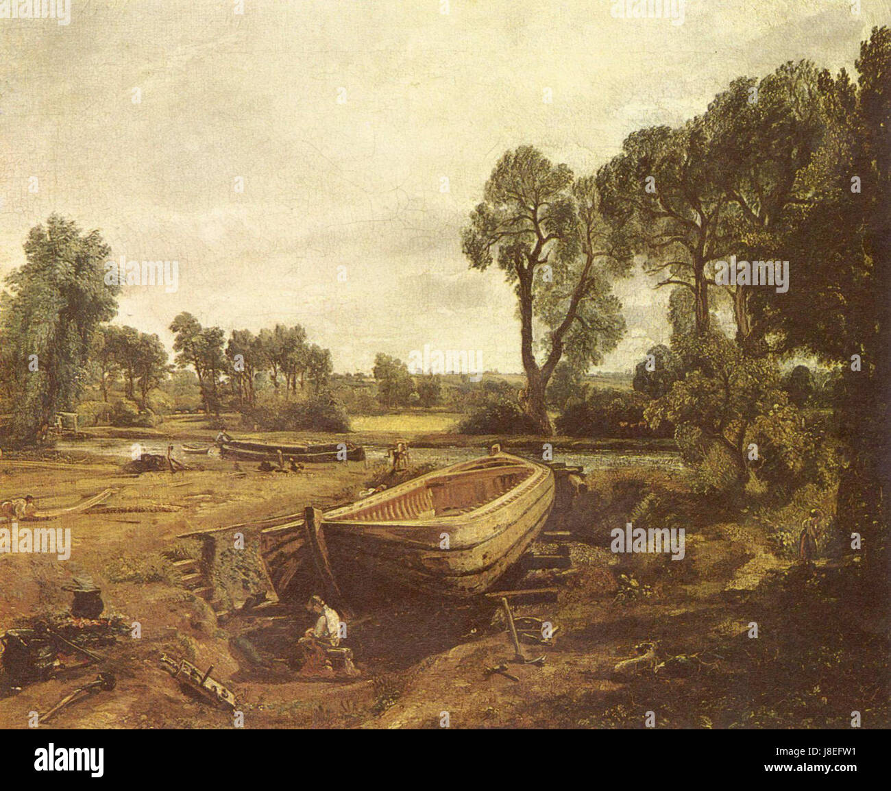 John Constable, renowned for his landscape paintings, captures the ...