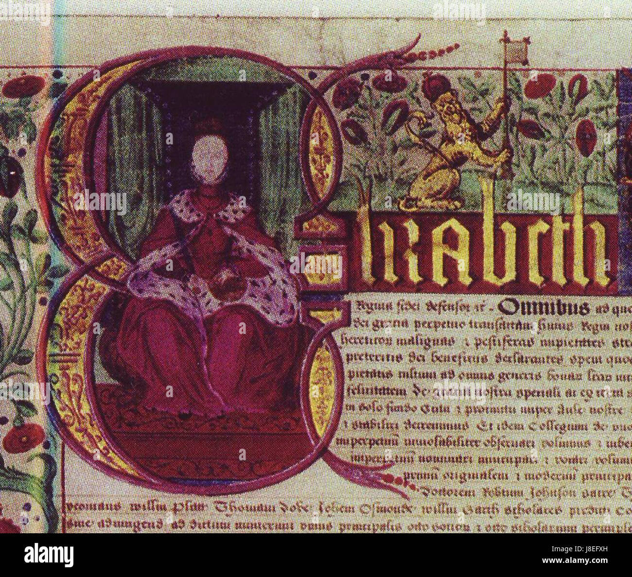 Elizabeth 1571 jesus college hi-res stock photography and images - Alamy