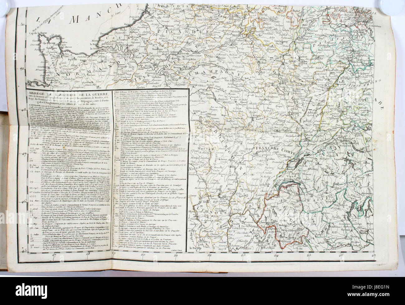 The Deutschlandkarte of 1765, created by Jean de Beaurain, is a ...