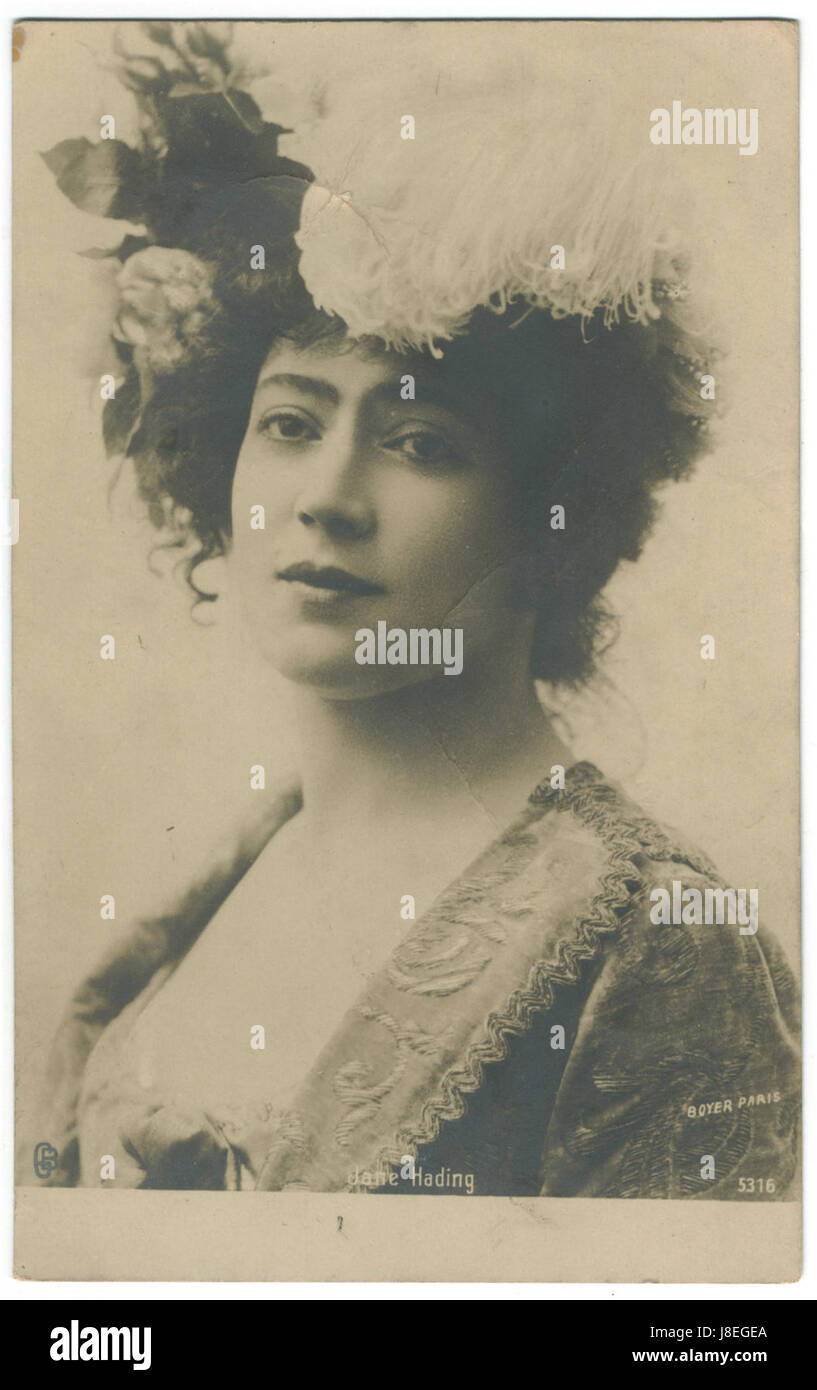 Jane Hading, a prominent French actress, is photographed by Boyer in ...