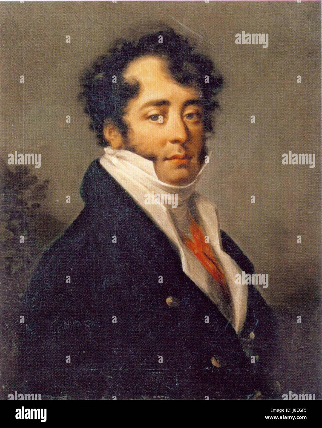 This portrait depicts Egor Golitsyn, a historical figure, created by ...