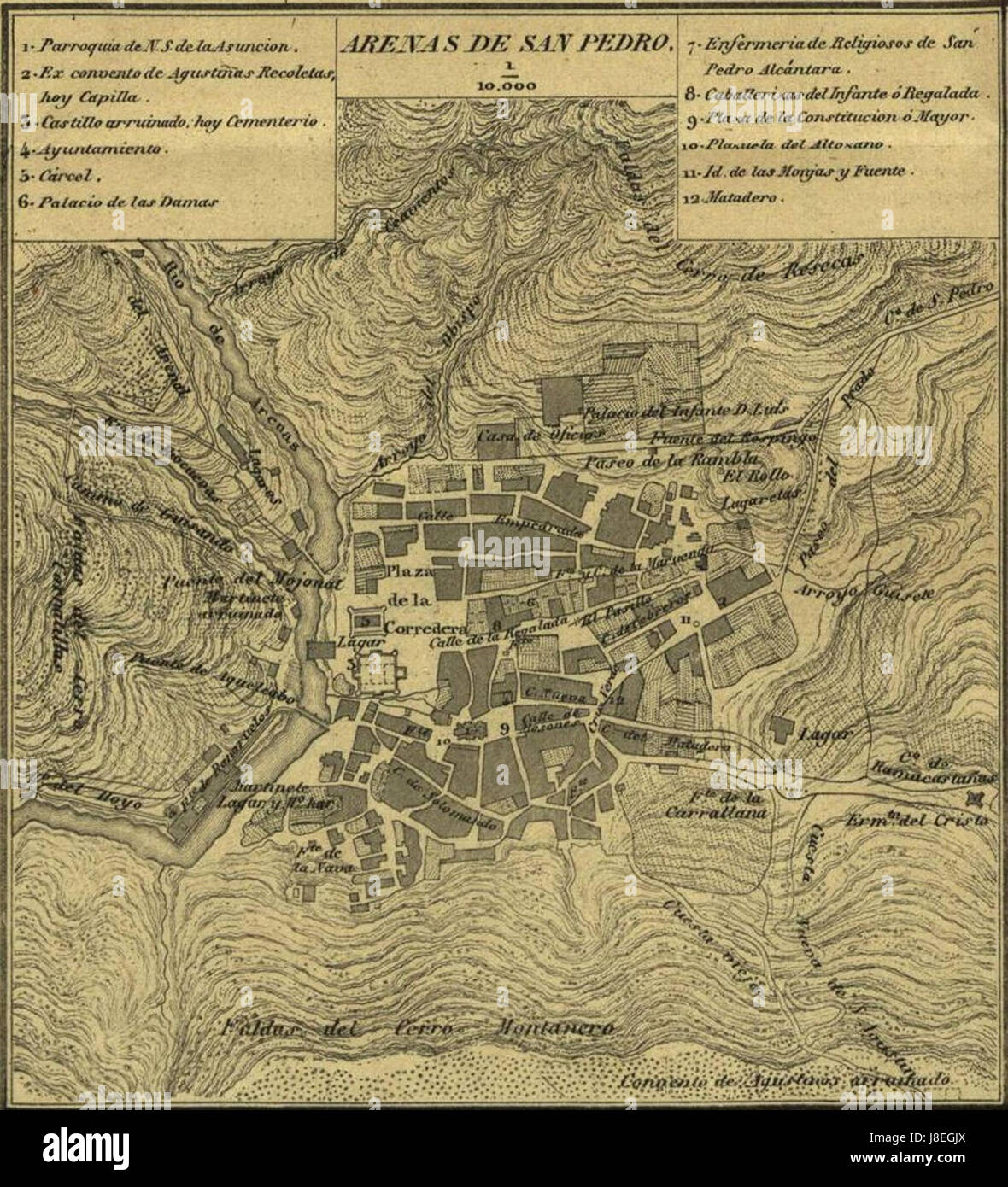Mapa de arenas de san pedro hi-res stock photography and images - Alamy