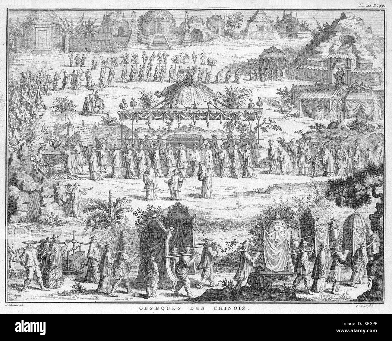 Du Halde Description de la Chine Vol 2 feuille 187 Stock Photo - Alamy