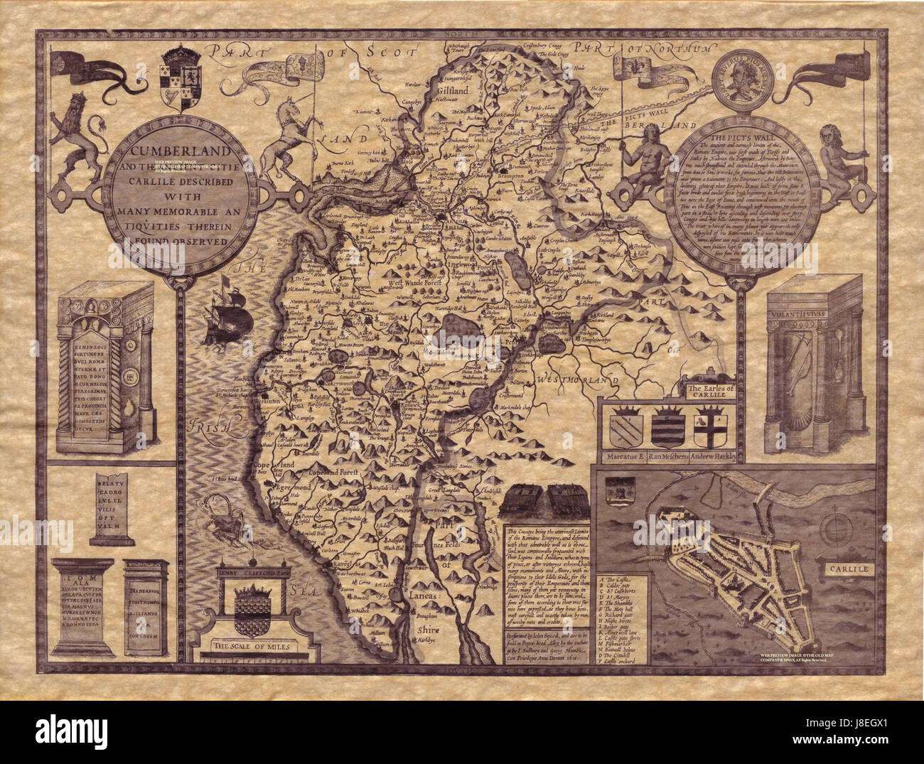 1600s map england hi-res stock photography and images - Alamy