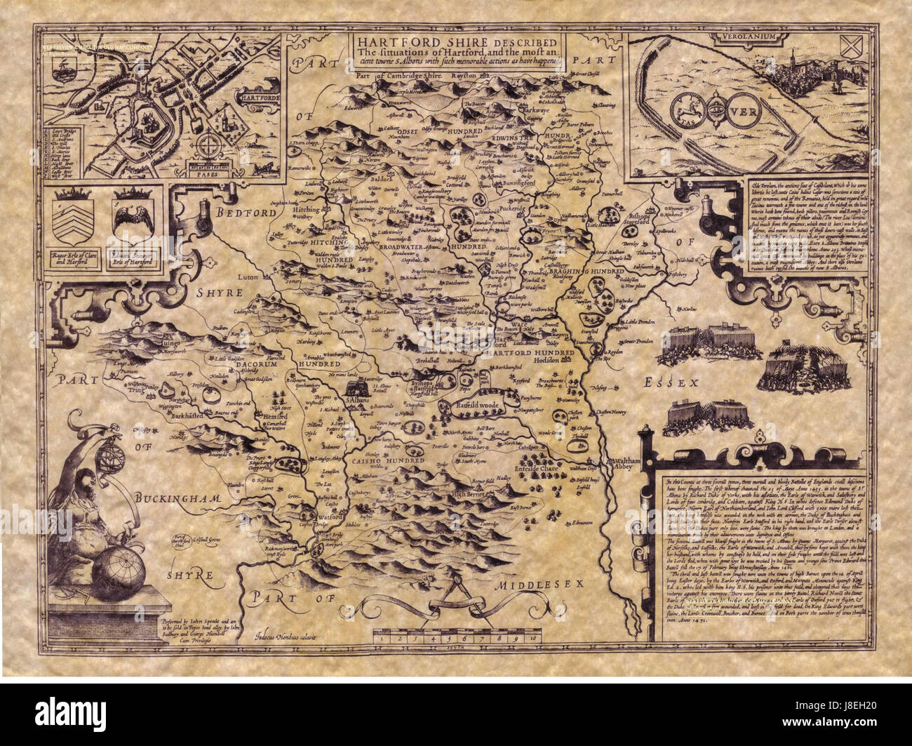 John Speed's 1610 map of Hertfordshire is one of the most important ...