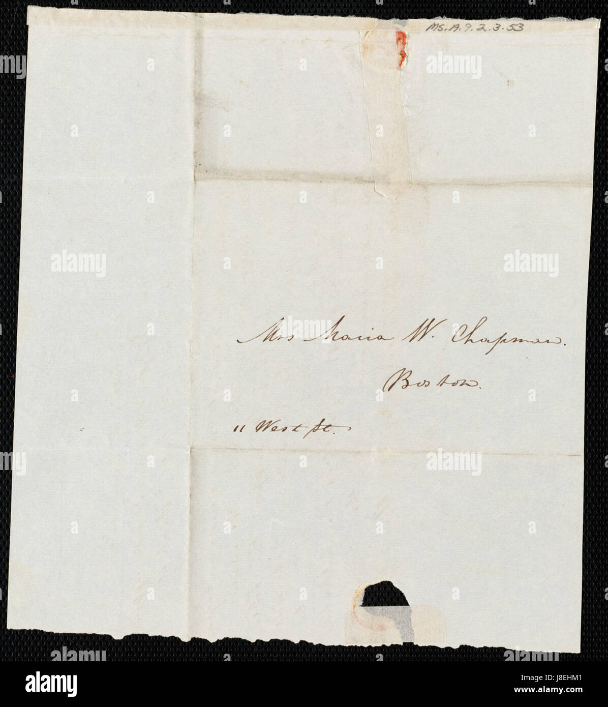 This letter from Anne Warren Weston to Maria Weston Chapman, written on ...