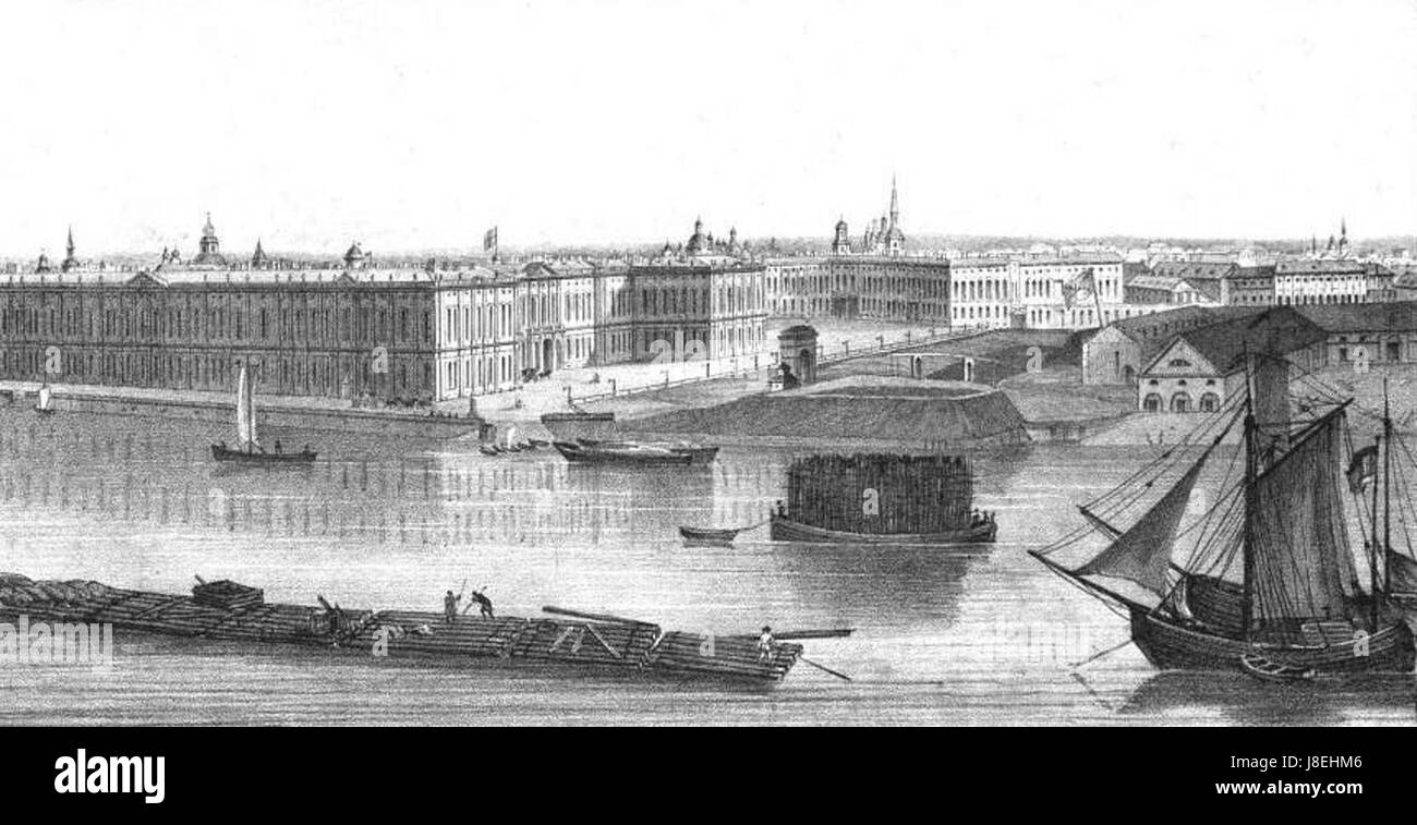 St petersburg russia hermitage Black and White Stock Photos & Images ...