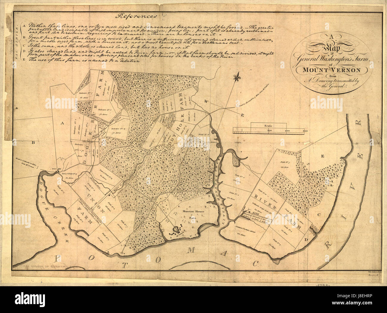 This is a map of Mount Vernon, likely showing the layout and ...