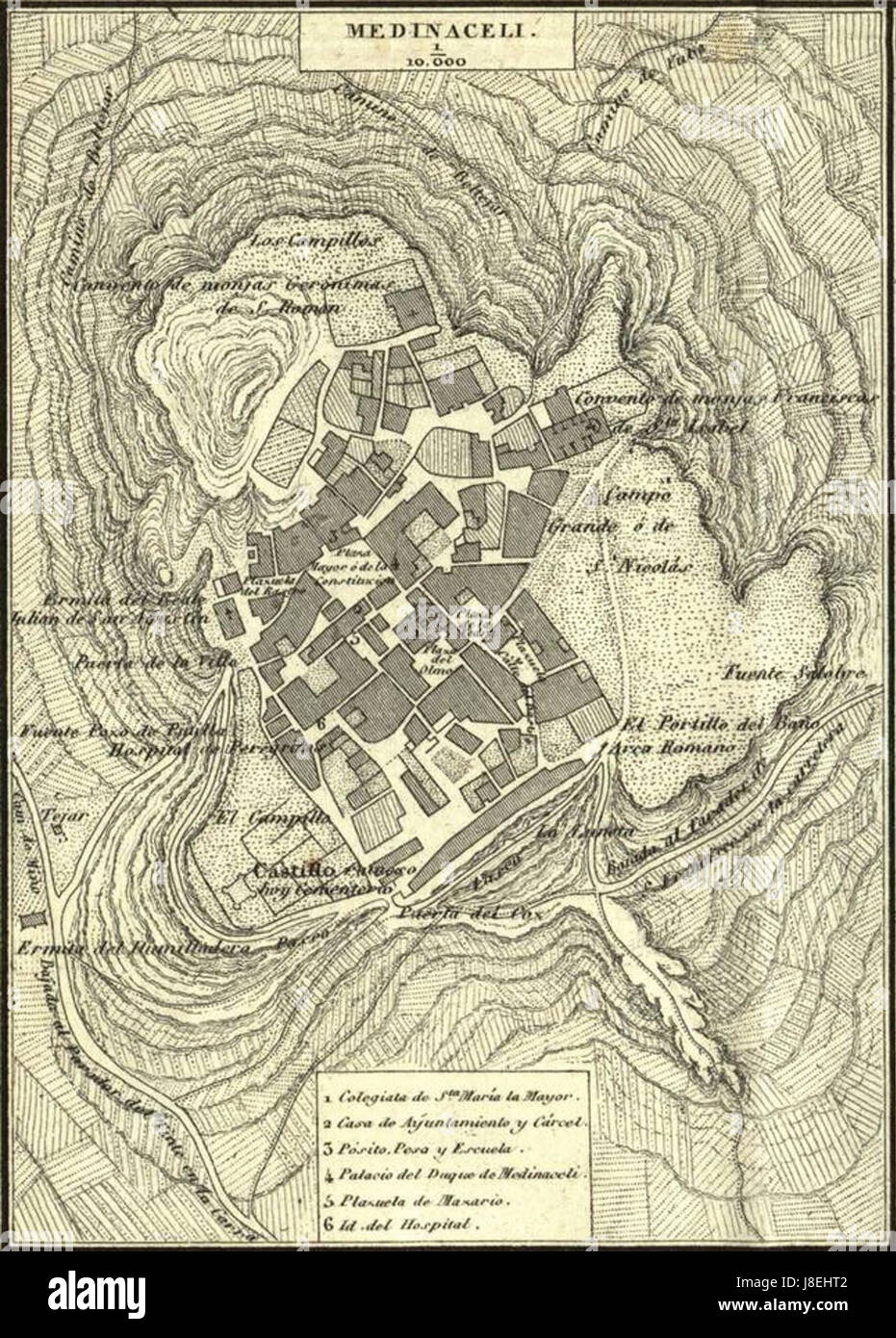 'Mapa de Medinaceli' is a map from 1860 created by Francisco Coello ...
