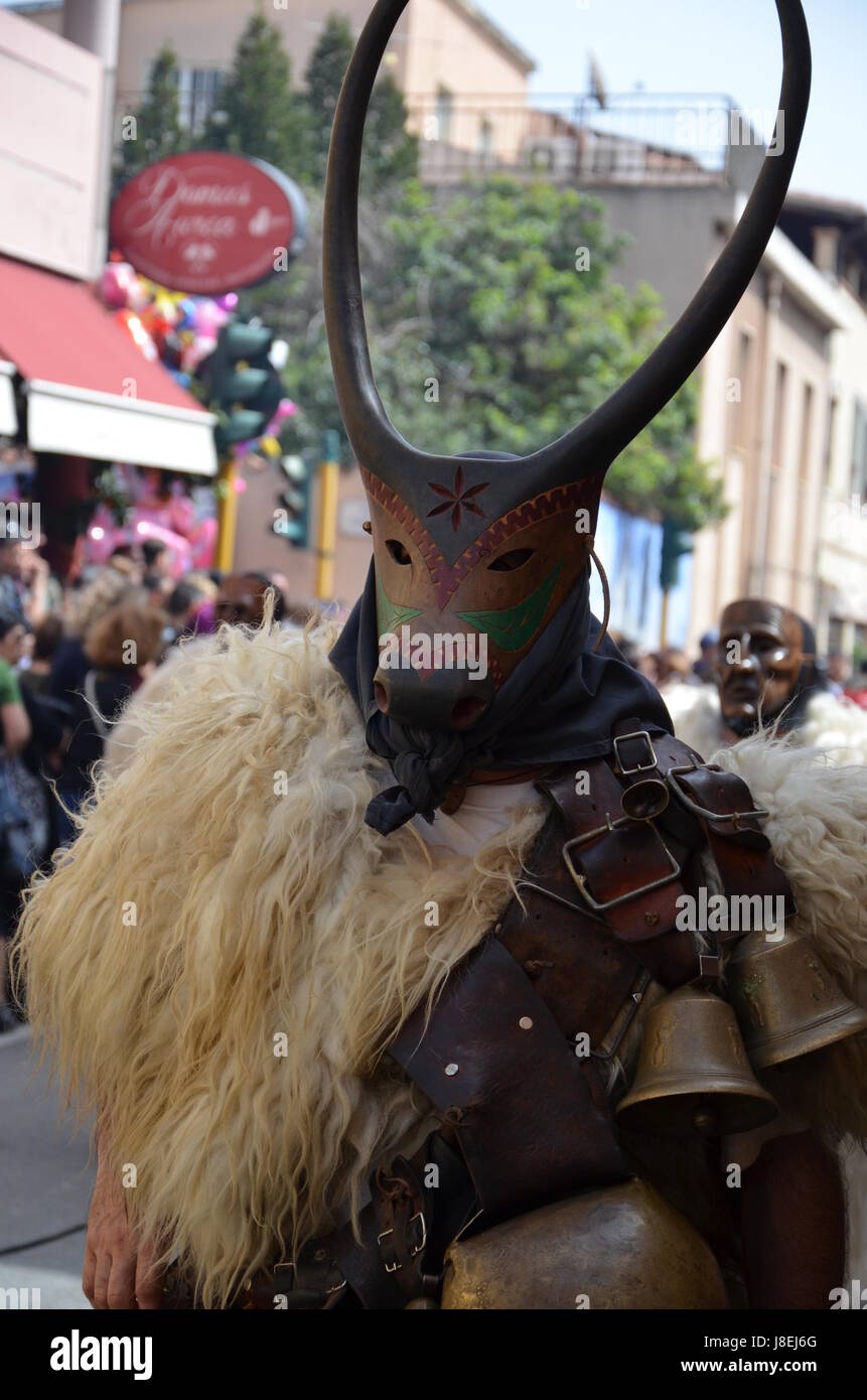 Traditional masks of Sardinia Stock Photo - Alamy