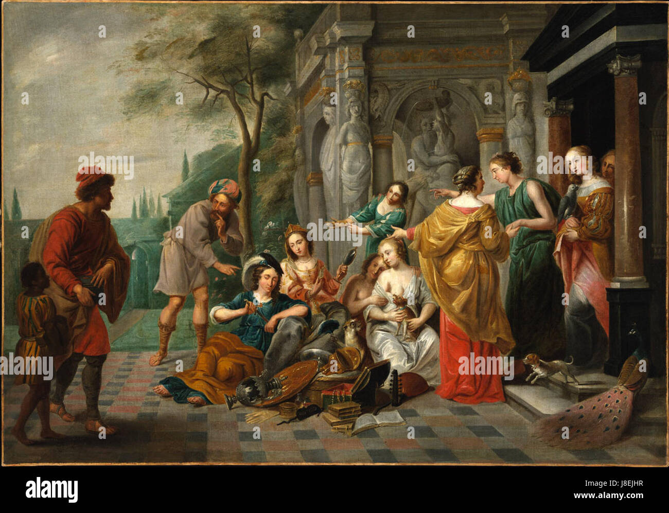 Erasmus Quellinus II's painting 'Achilles with the Daughters of ...