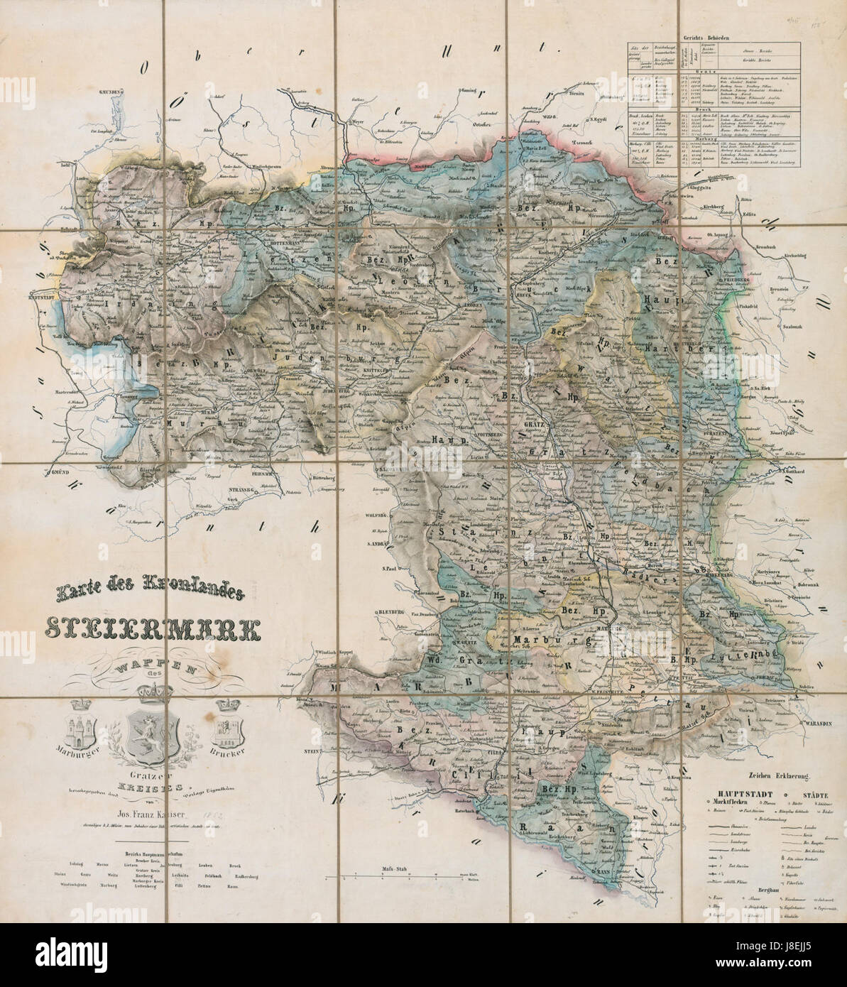 Steiermark map hi-res stock photography and images - Alamy