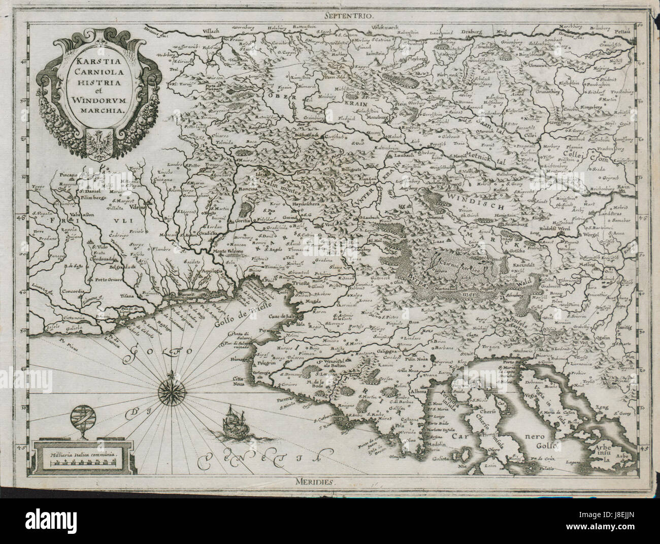 Carniola map hi-res stock photography and images - Alamy