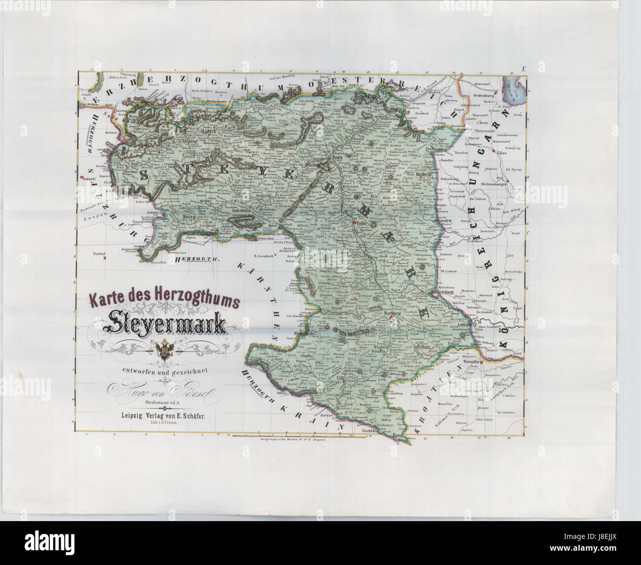 1850s map hi-res stock photography and images - Alamy