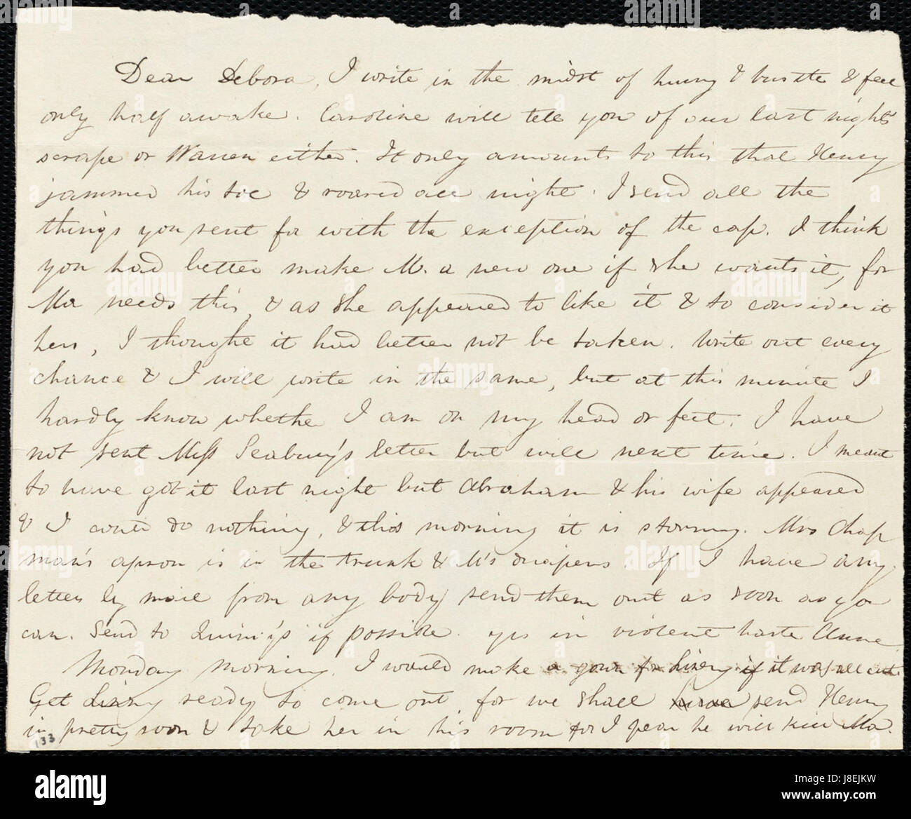 This historical document, dated 1861, represents a letter exchanged ...