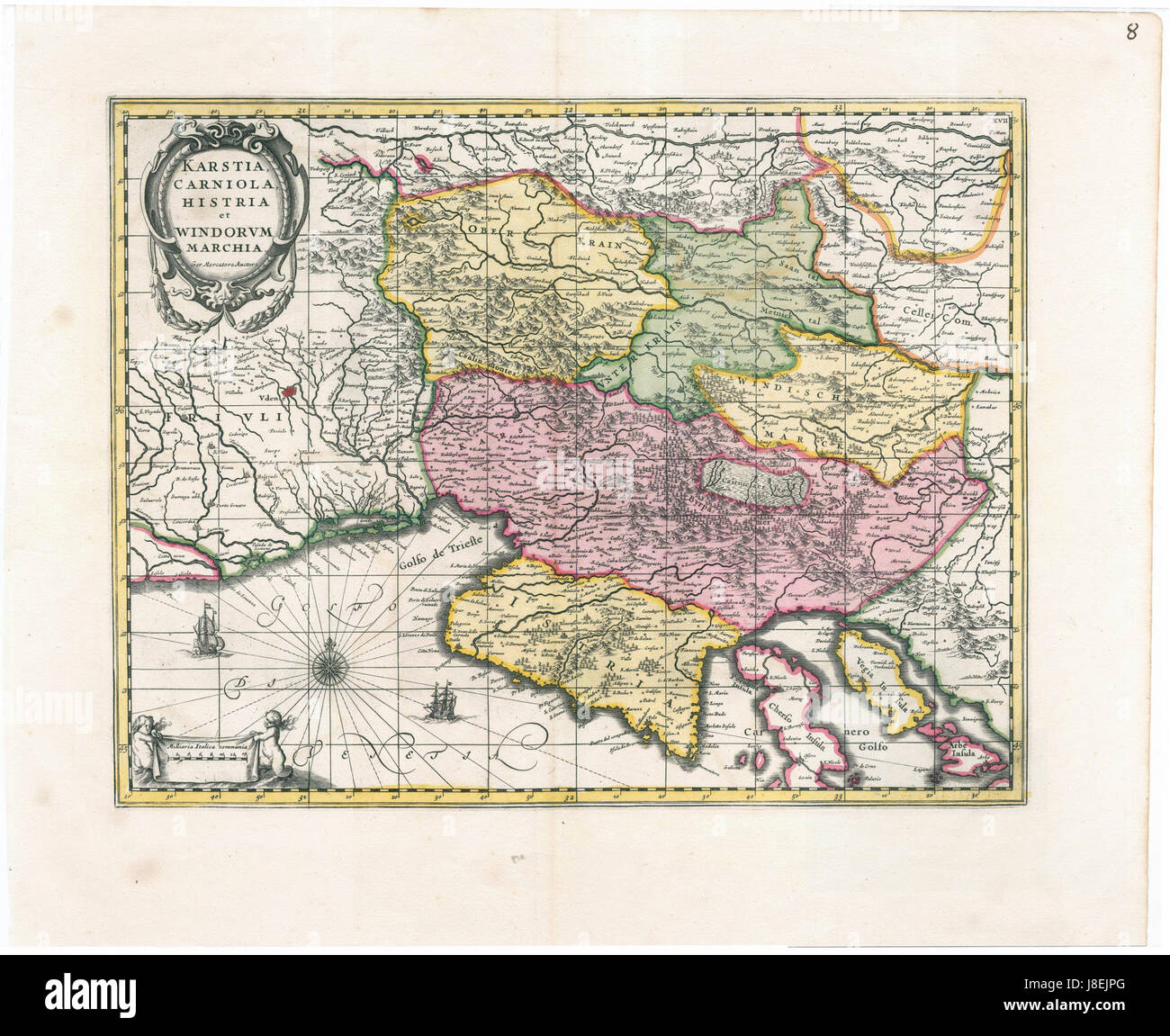 Carniola map hi-res stock photography and images - Alamy