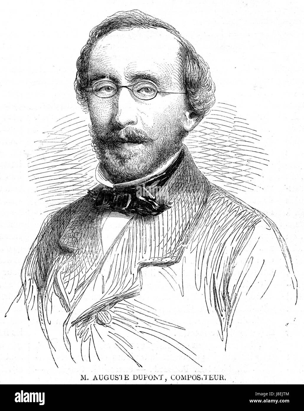 L'Illustration 1862 gravure Auguste Dupont, compositeur Stock Photo - Alamy