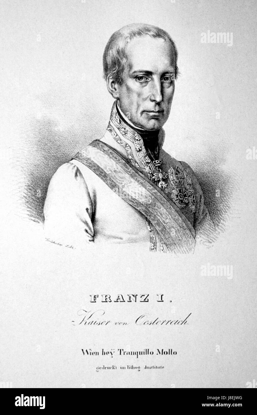 Franz I. Litho Stock Photo - Alamy
