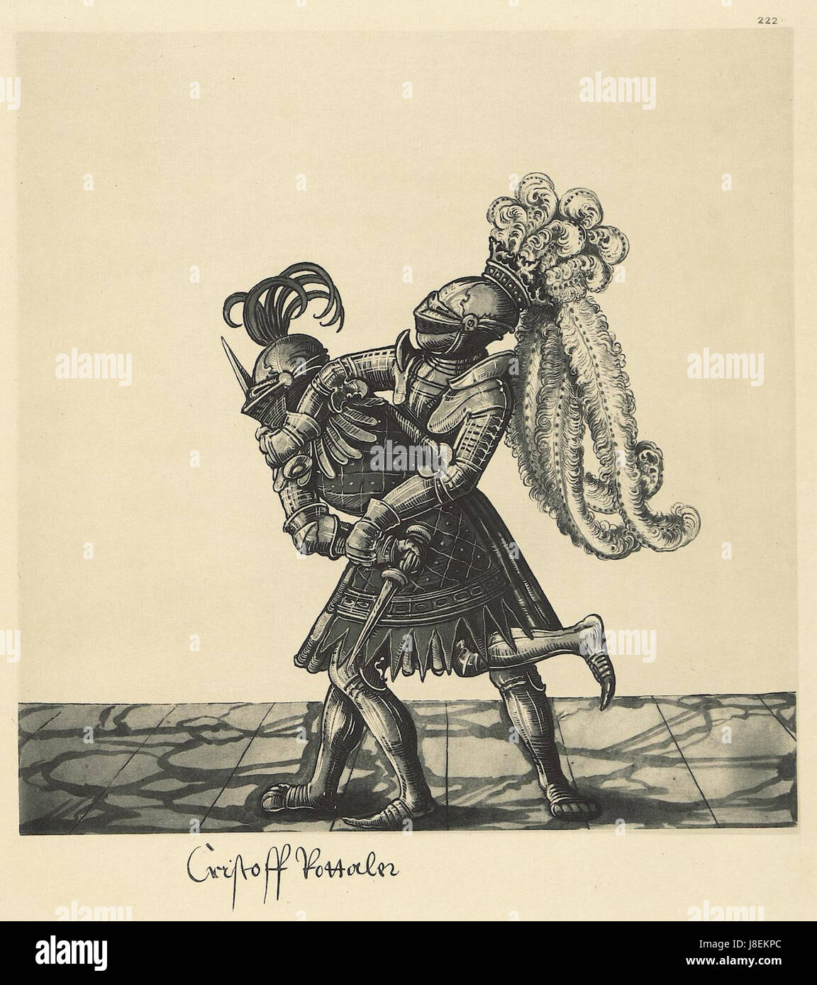 Freydal Repro 1882 Tafel 22 is part of an 1882 reproduction of a ...