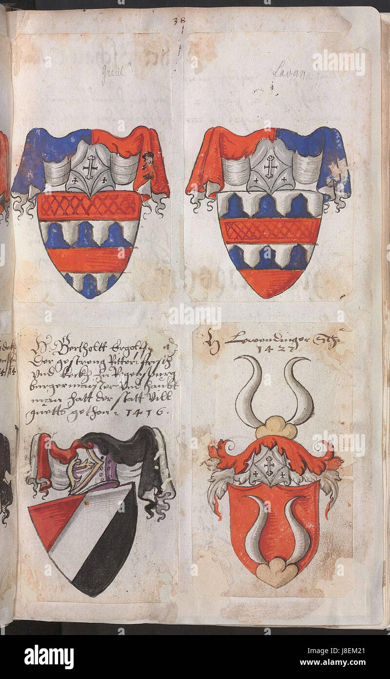 Hylmair’s Wappenbuch is a heraldic book containing coats of arms from ...