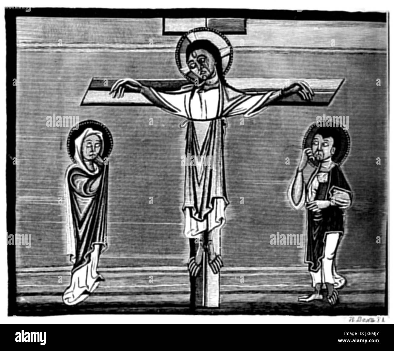 A figure from Middleton's work on illuminated manuscripts, likely ...