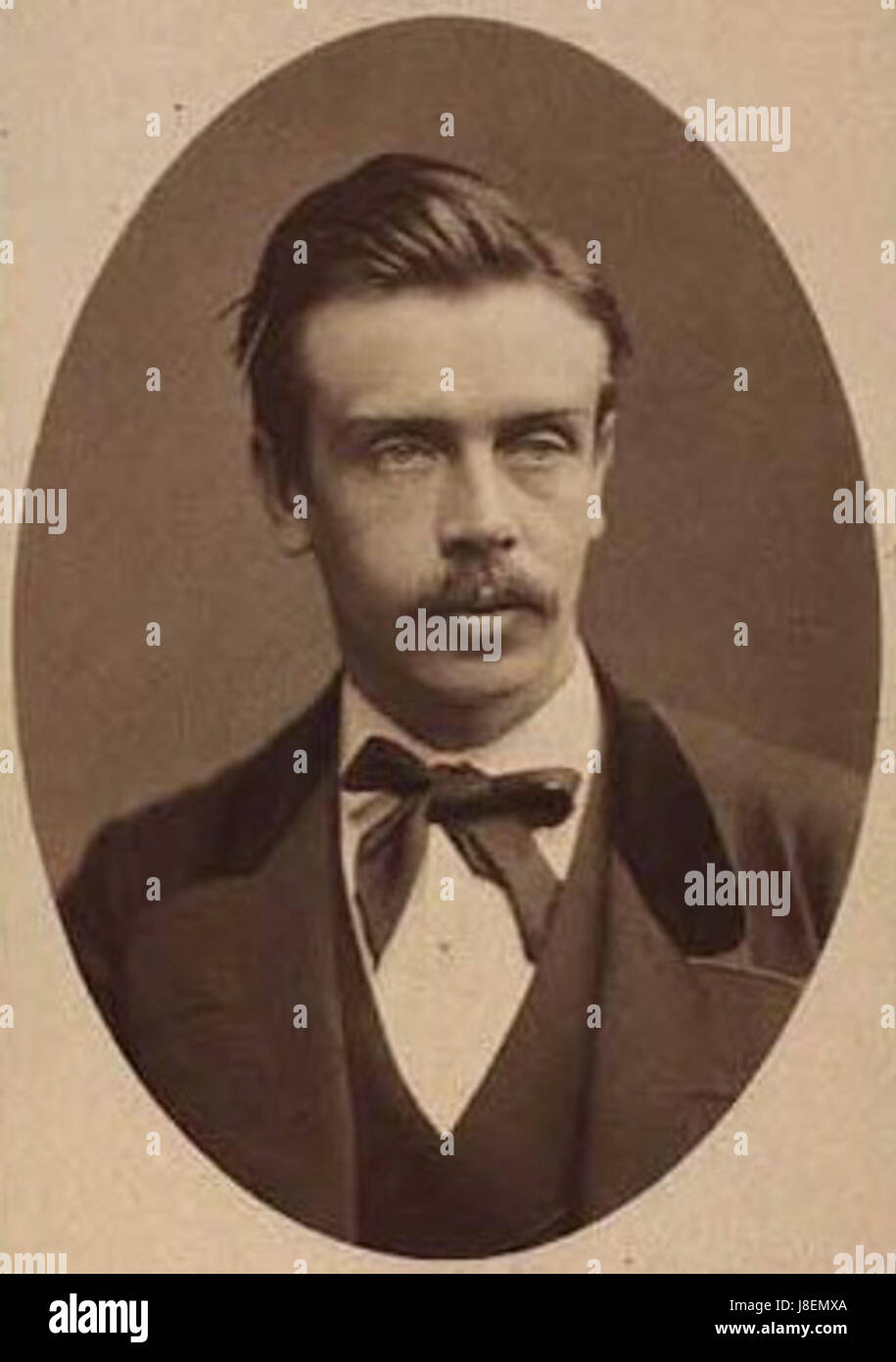 This photograph is a portrait of Hans Frederik Helweg Larsen, captured ...