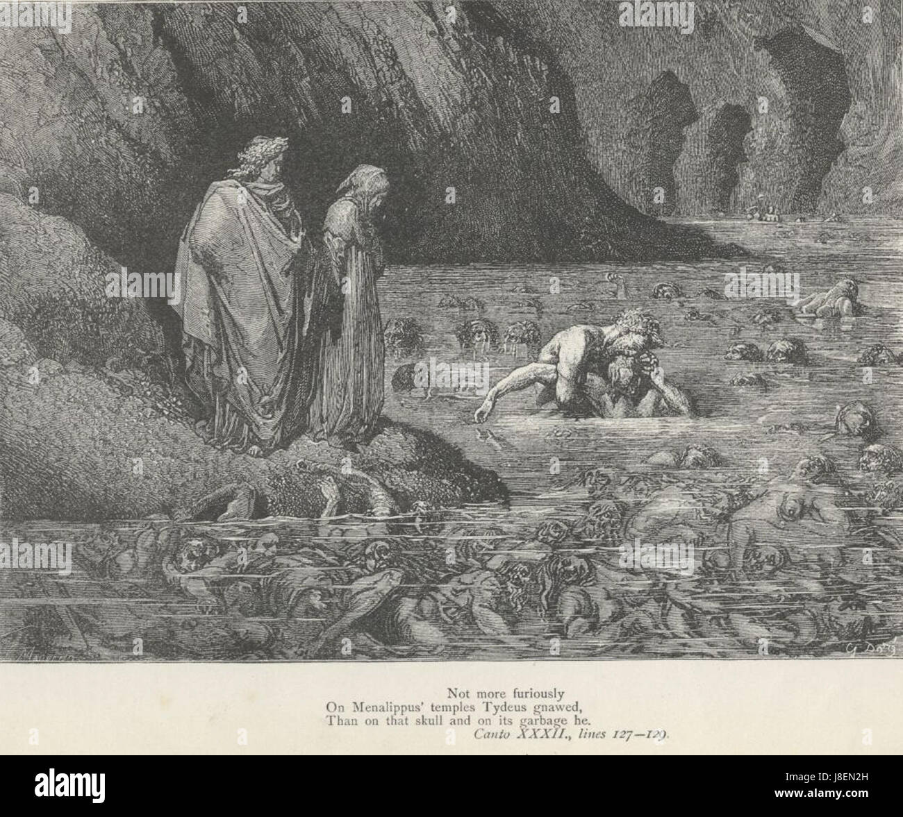 Canto 32 of Dante's 'Inferno' in the Divine Comedy describes the ...