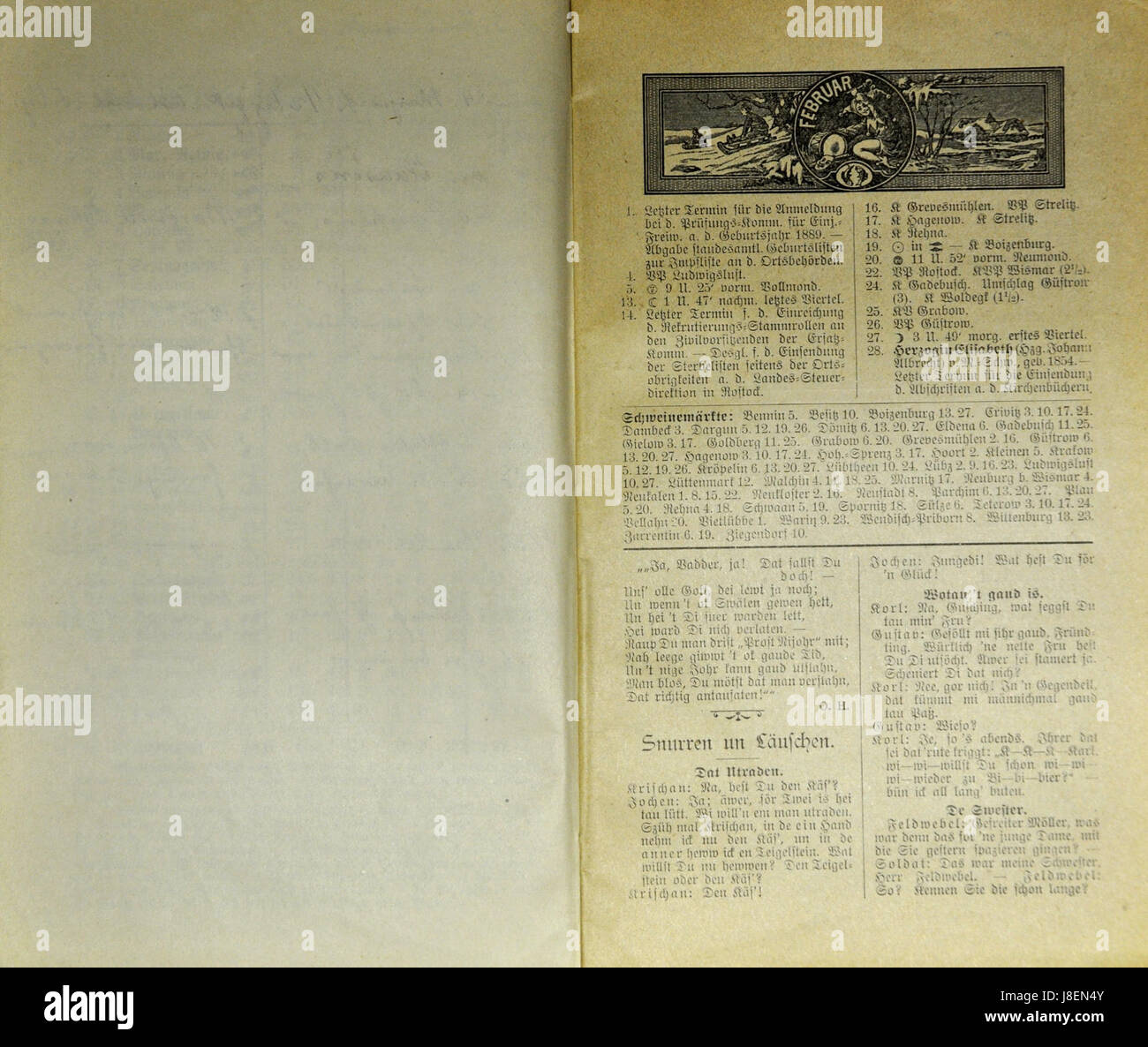The 'Mecklenburgischer Kalender' of 1909 is a historical calendar from ...