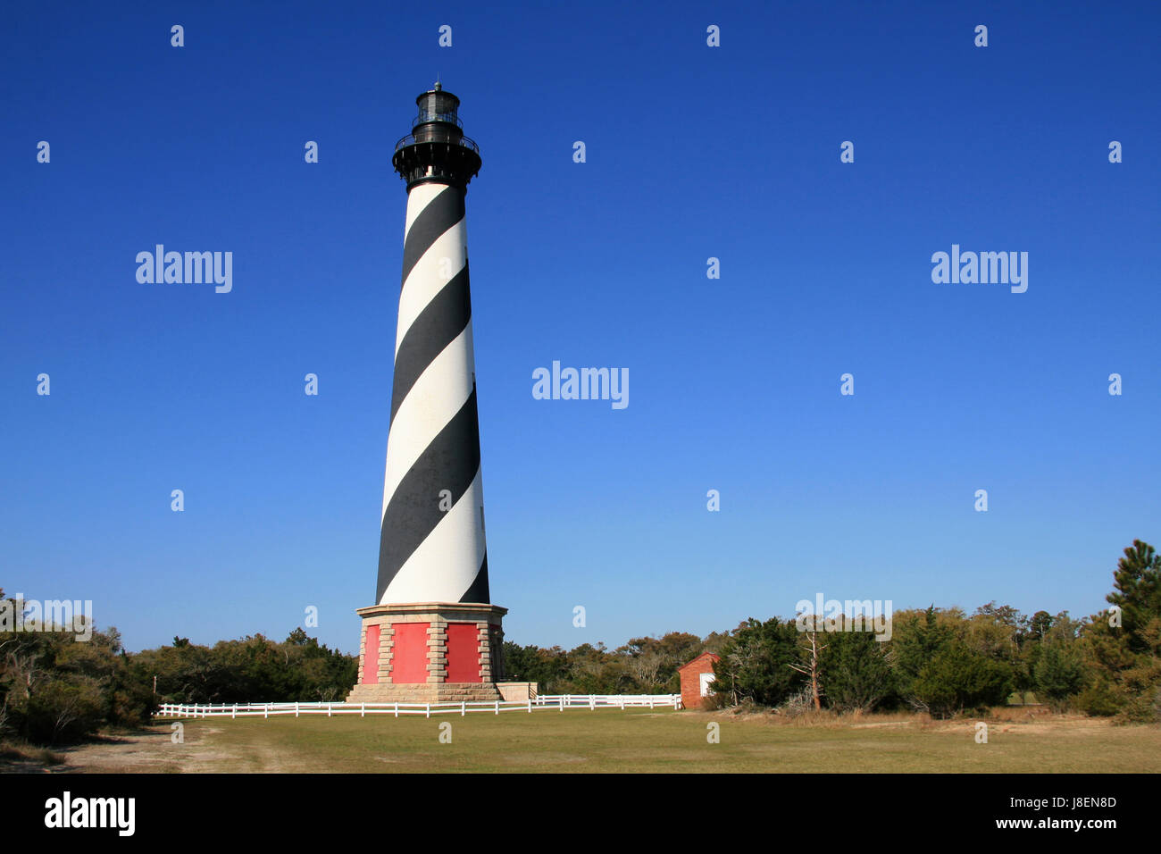 navigation, firmament, sky, lighthouse, blue, house, building, tree ...