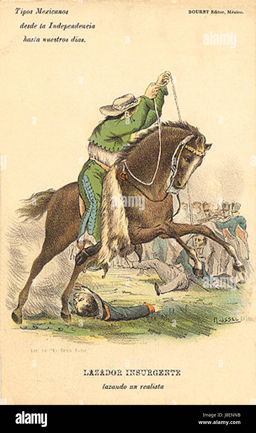 The 'Lazador insurgente' refers to the figure of an insurgent rider ...