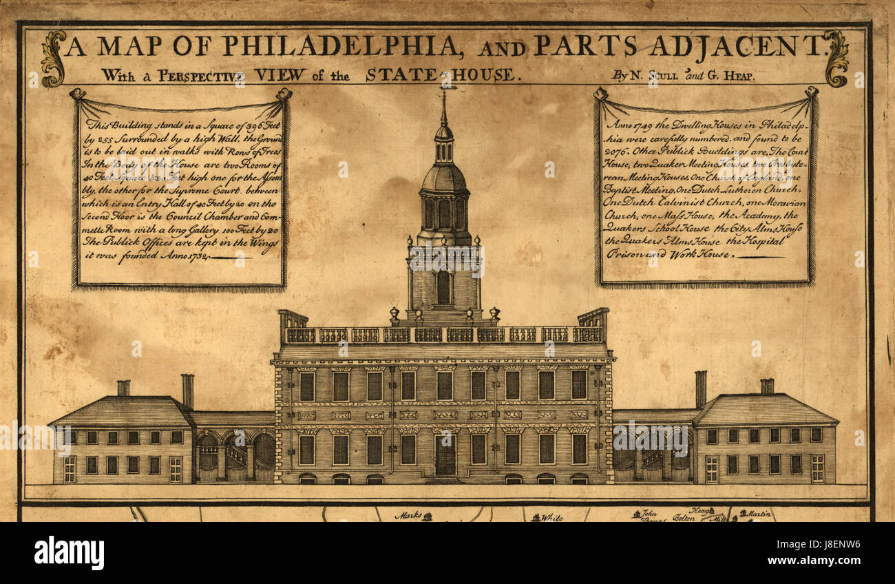 Independence Hall in Philadelphia, built in 1752, is a historic ...