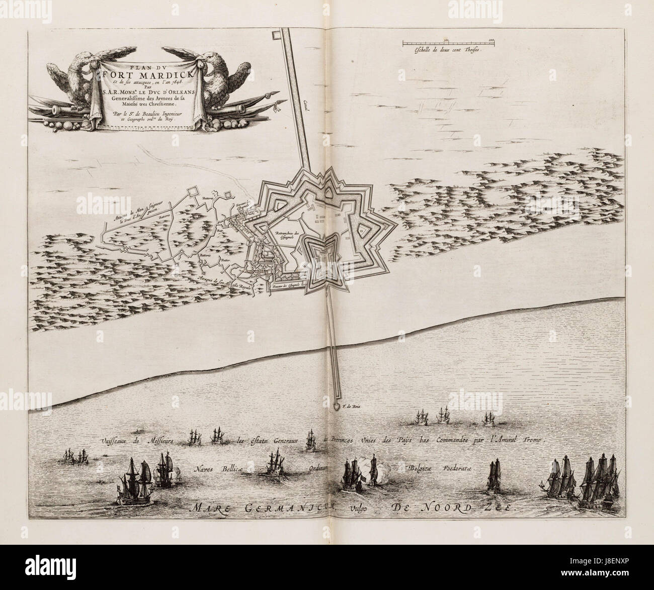Fort Mardijk Fort Mardick (Toonneel der Steden Stock Photo - Alamy