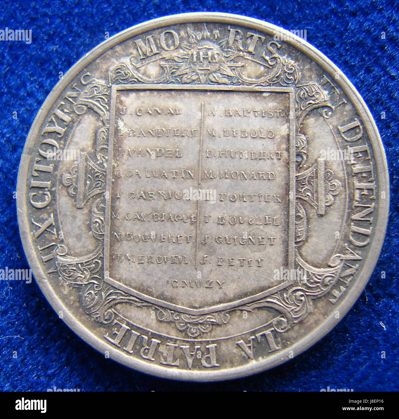 Geneva Medal 1840 Commemoration of L'Escalade 1602, reverse Stock Photo ...