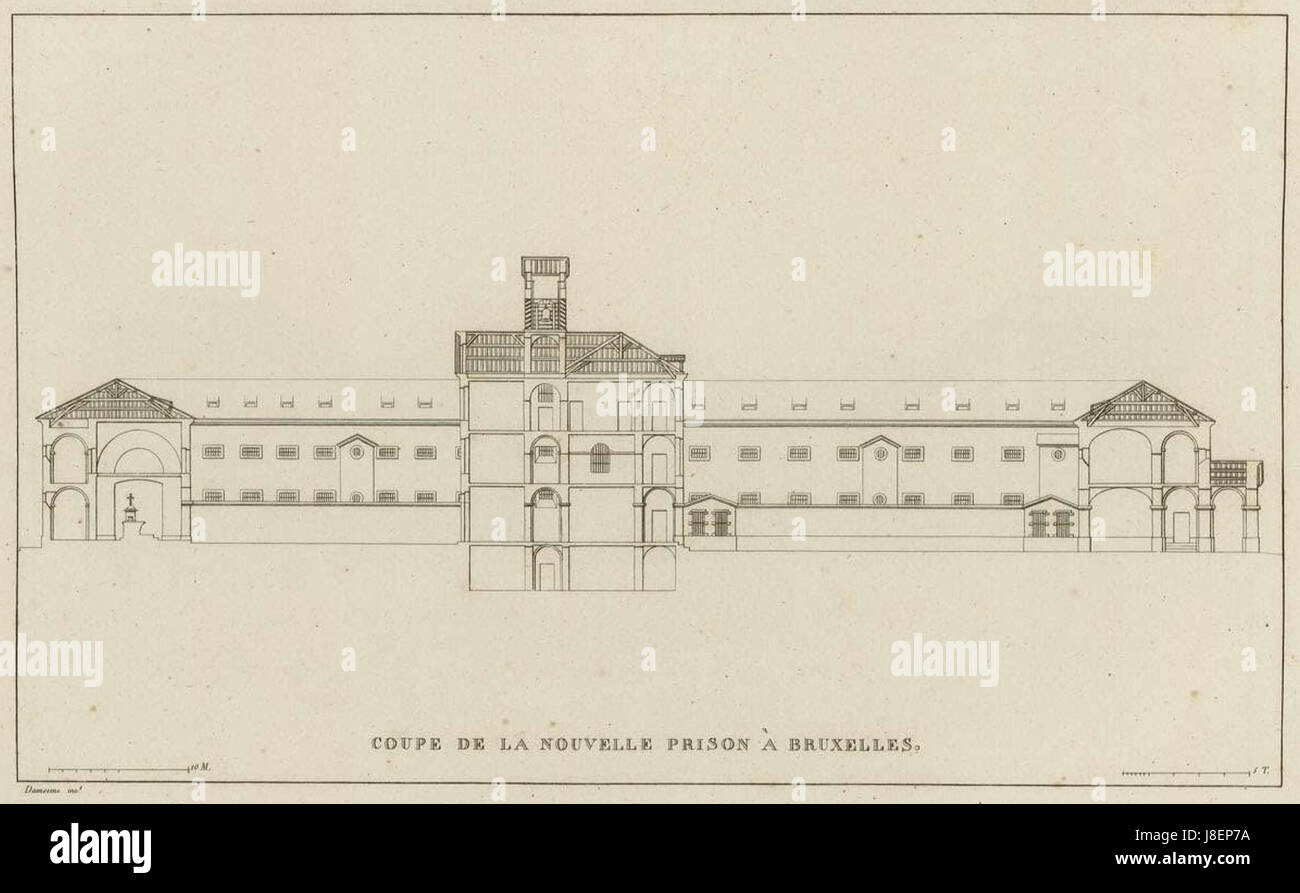 The image shows a detailed drawing from the 1827 edition of 'Choix des ...