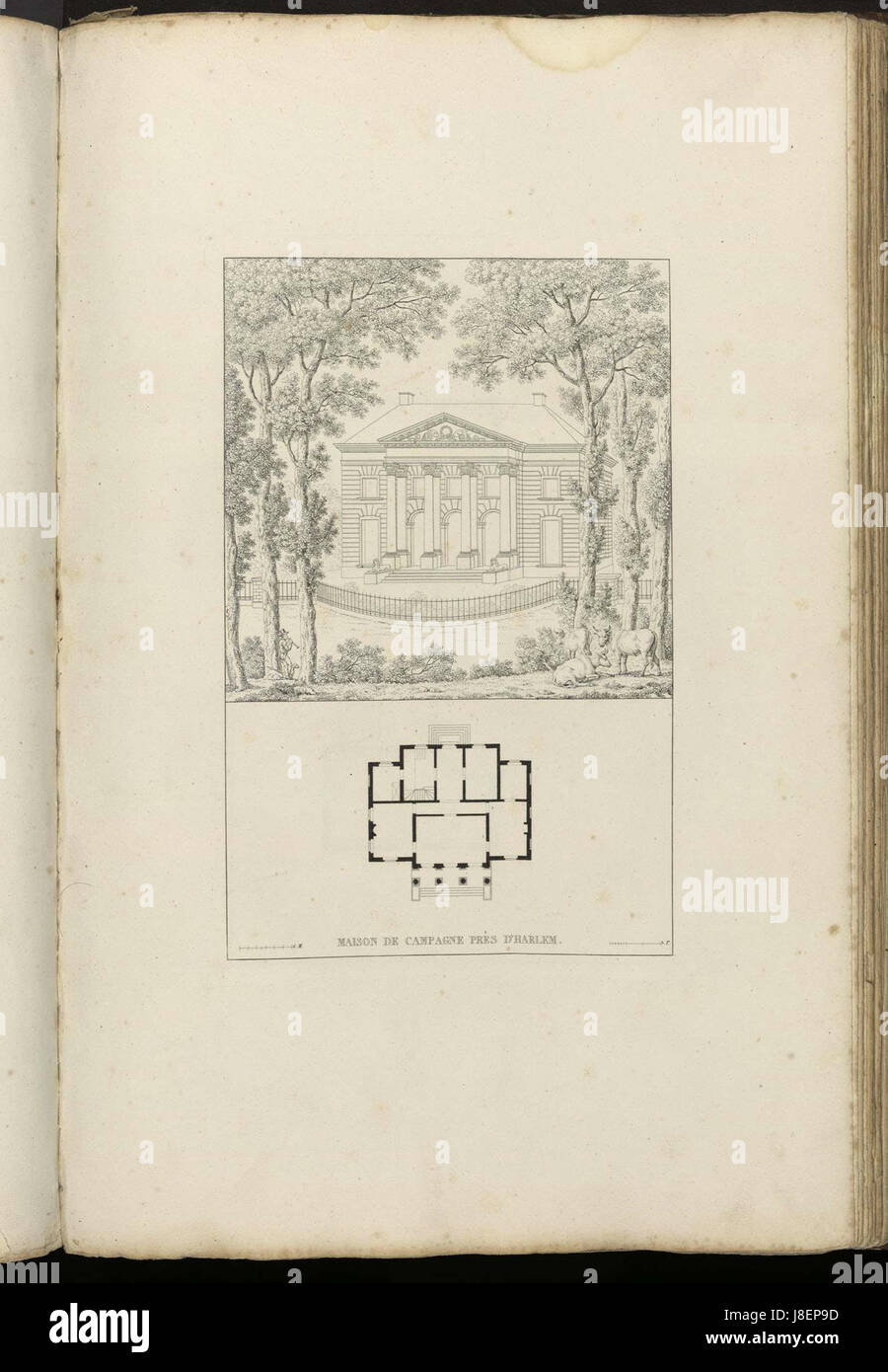 The 1827 work by Goetghebuer, 'Choix des monuments,' features architectural studies, including ...