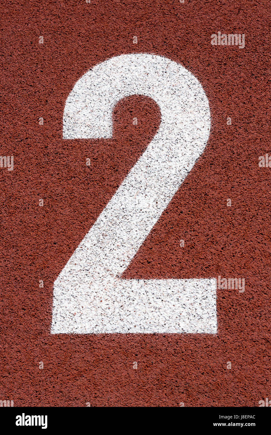 Running track number two hi-res stock photography and images - Alamy