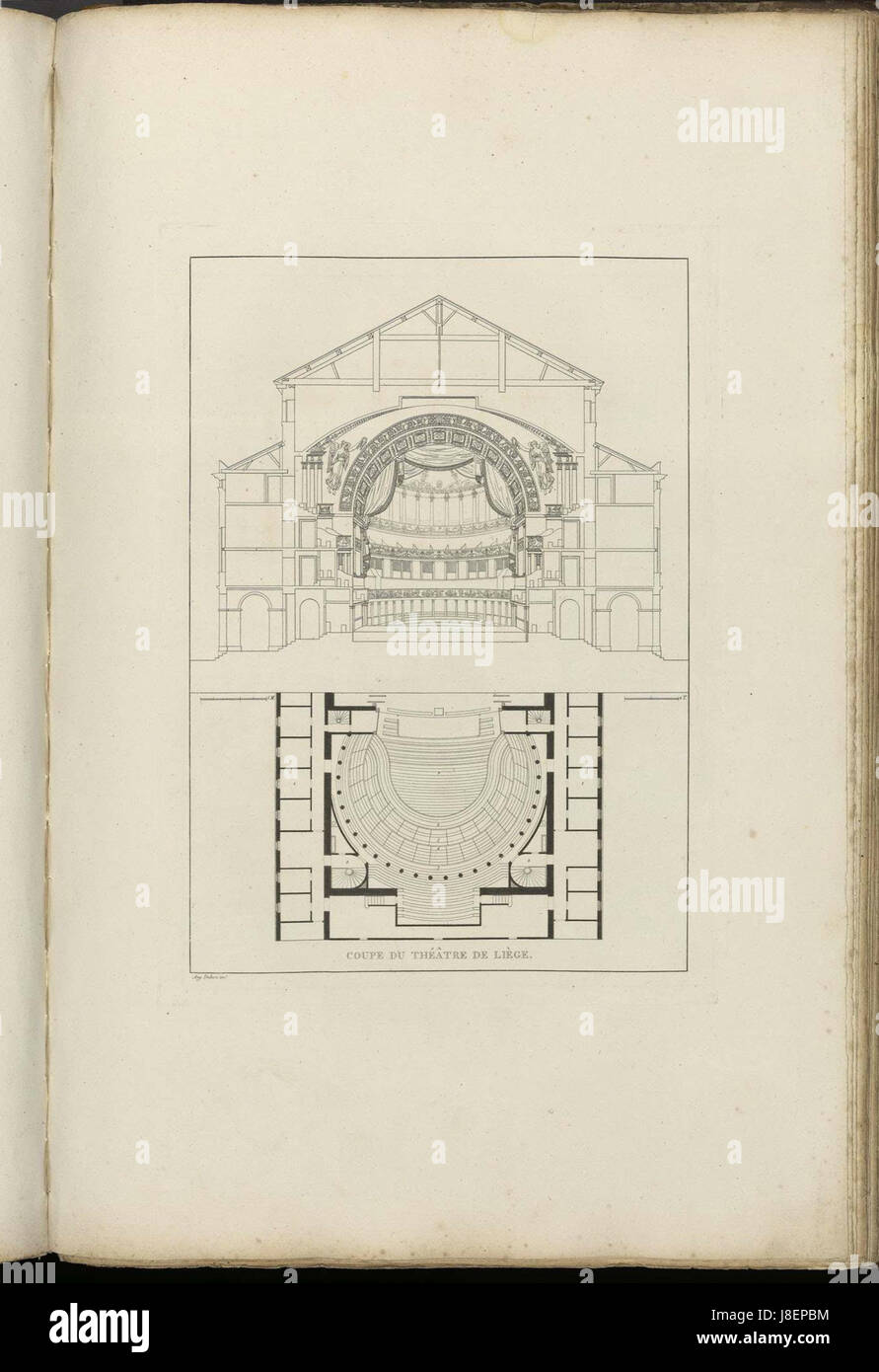 The 1827 work 'Choix des Monuments' by Goetghebuer includes an illustration of the Coupe Theatre ...
