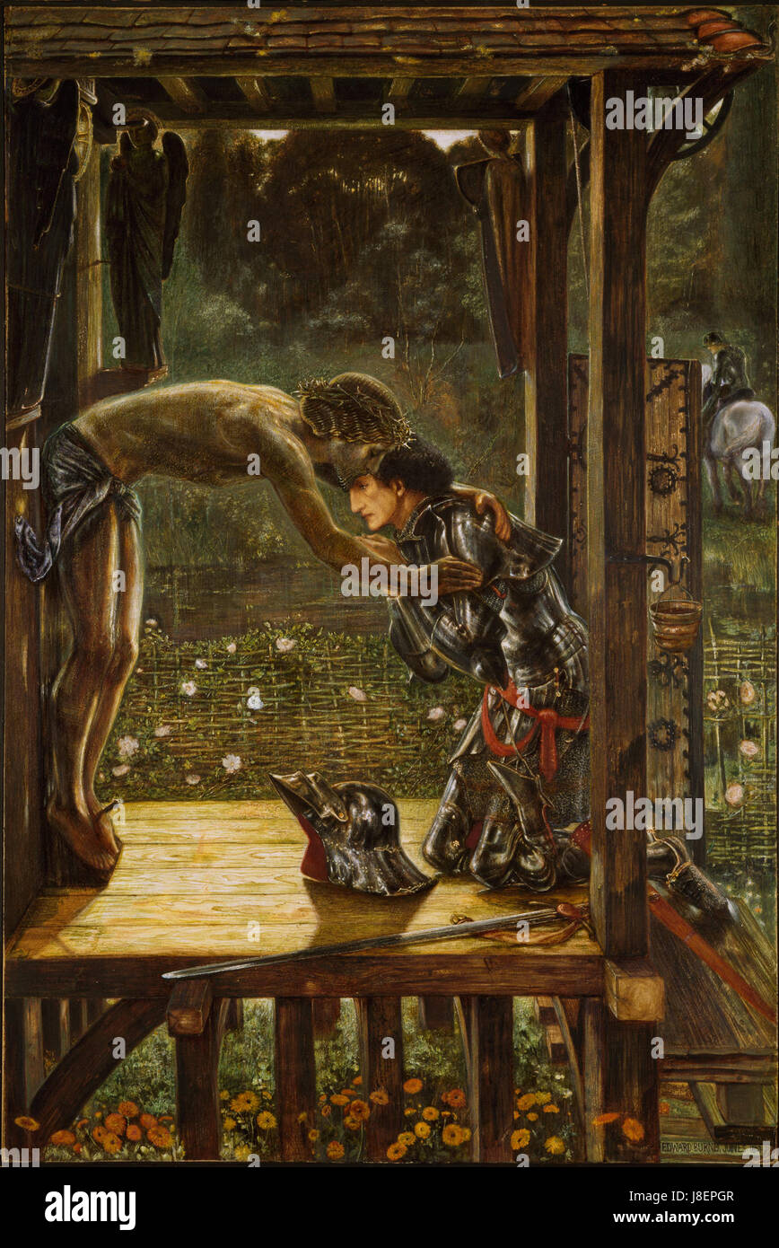 Edward Burne Jones The Merciful Knight Stock Photo - Alamy