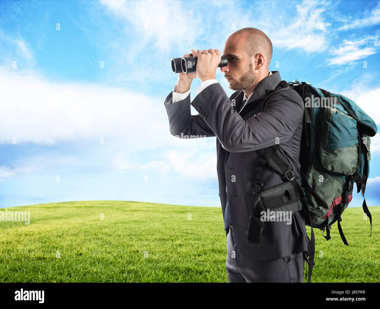 Businessman look at hi-res stock photography and images - Alamy