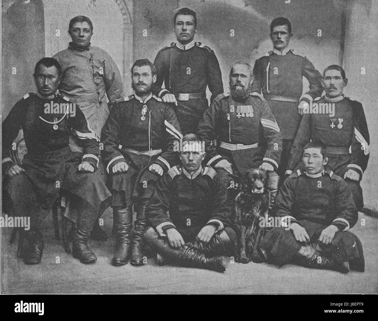 Konvoy 1895 refers to a historical event or image capturing a military ...